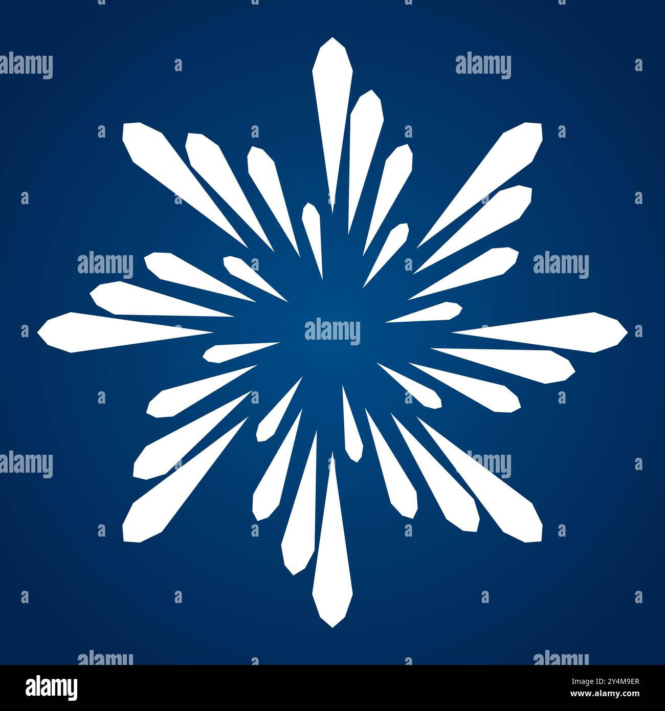 One Snowflake symbol, icon, logo for design Christmas vector ...