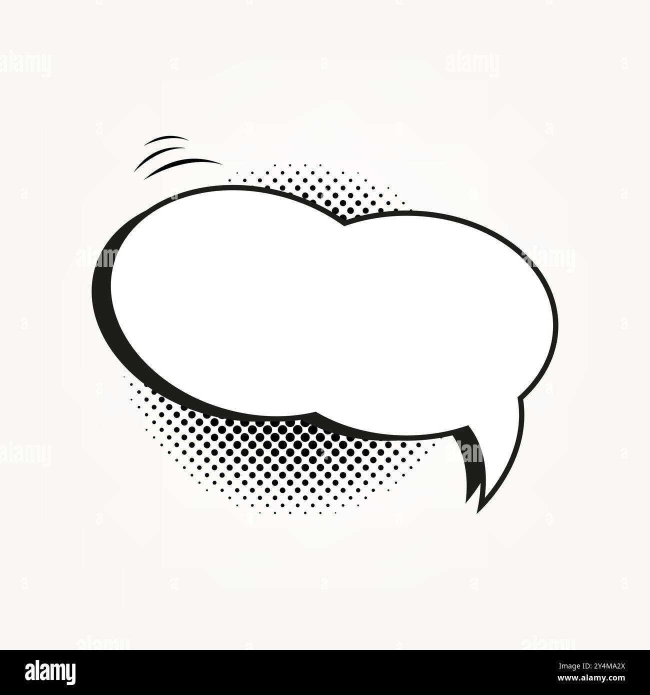 A black and white promotion bubble shape and element with black ...