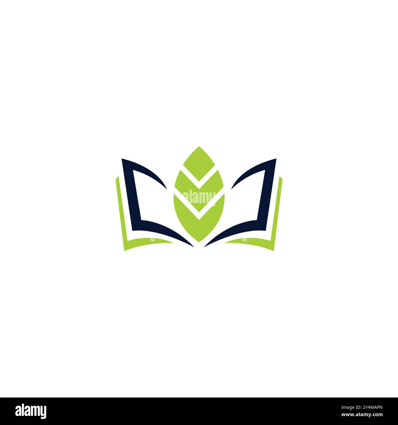 Book leaf logo hi-res stock photography and images - Alamy