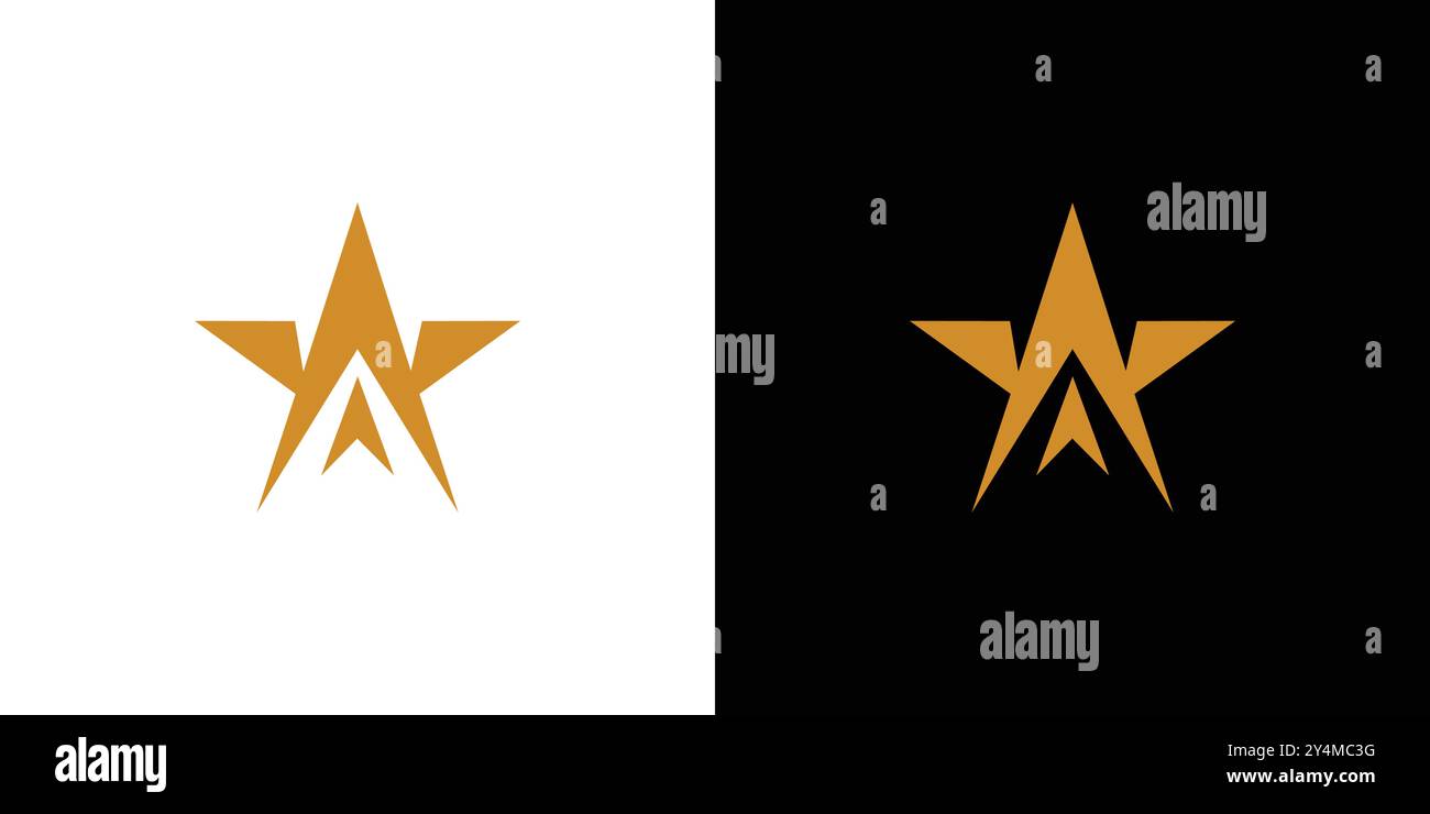 Modern and unique star logo design Stock Vector Image & Art - Alamy