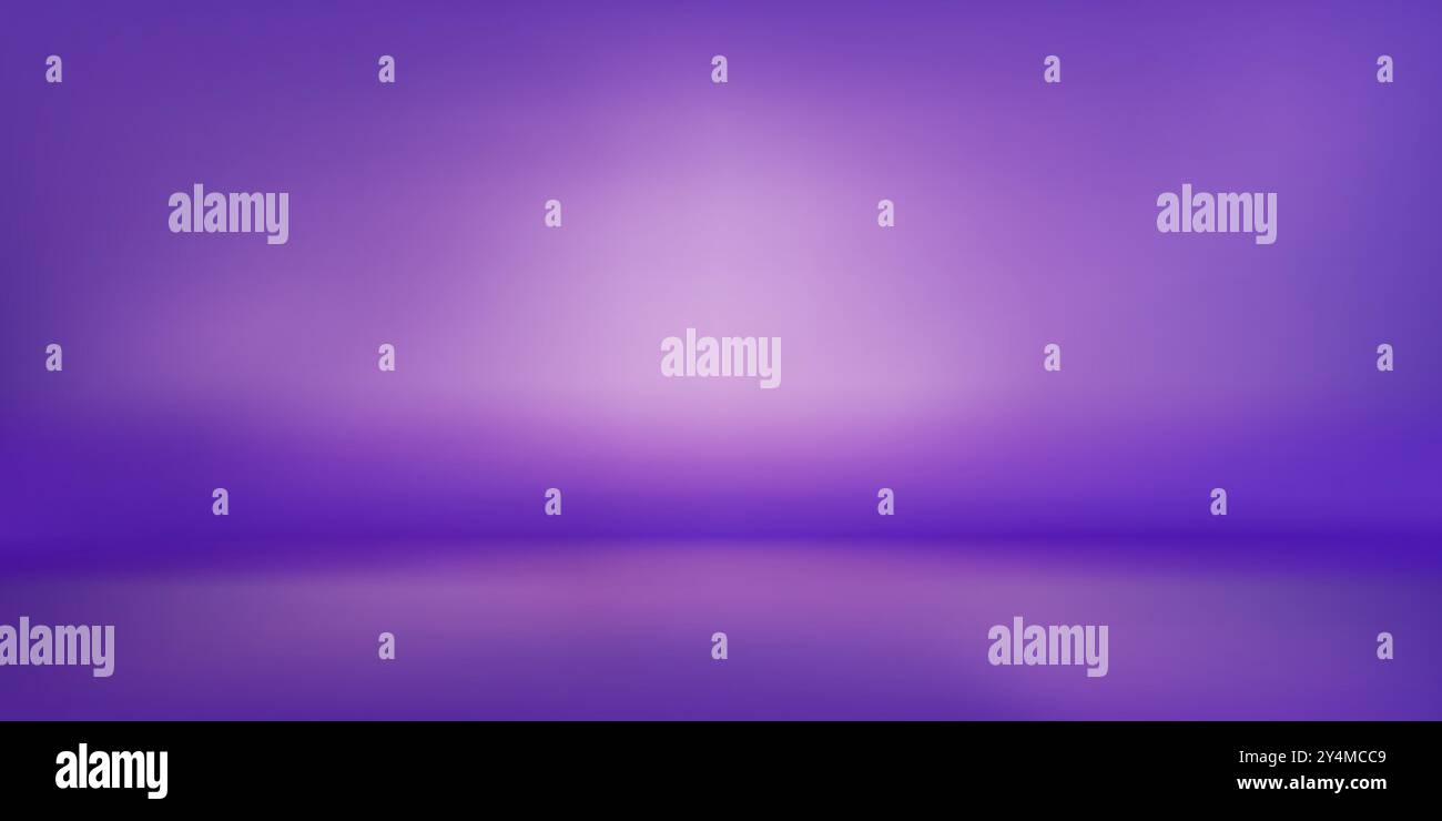 Empty purple solid studio gradient bg with spotlight in the center ...