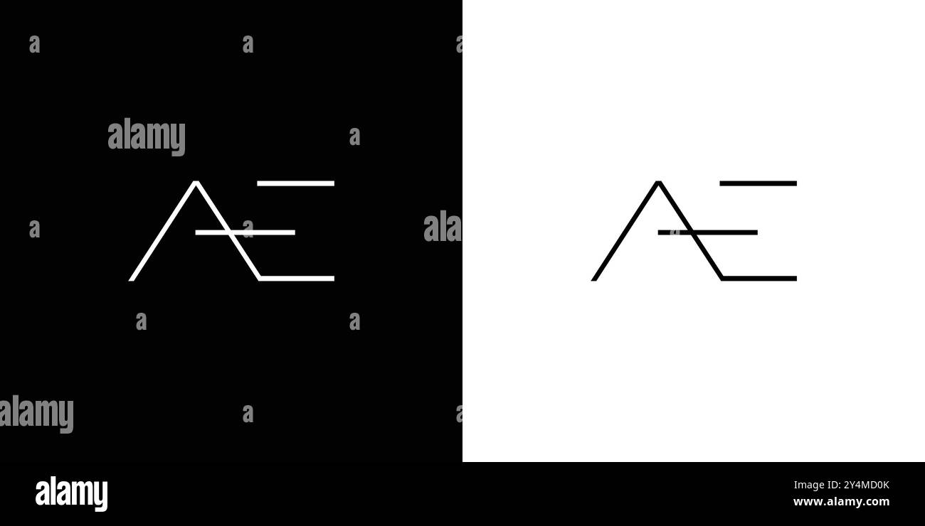Ae logo design hi-res stock photography and images - Alamy