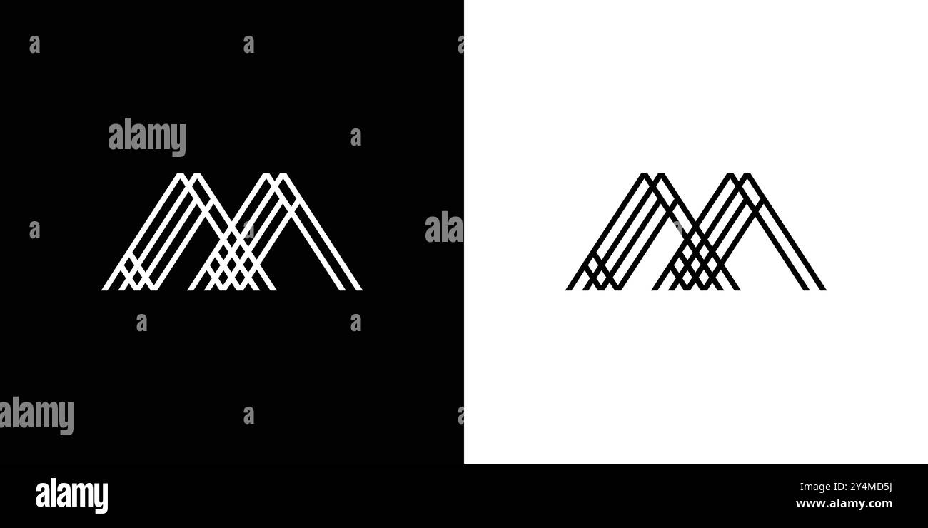 Modern and unique M logo design 2 Stock Vector Image & Art - Alamy