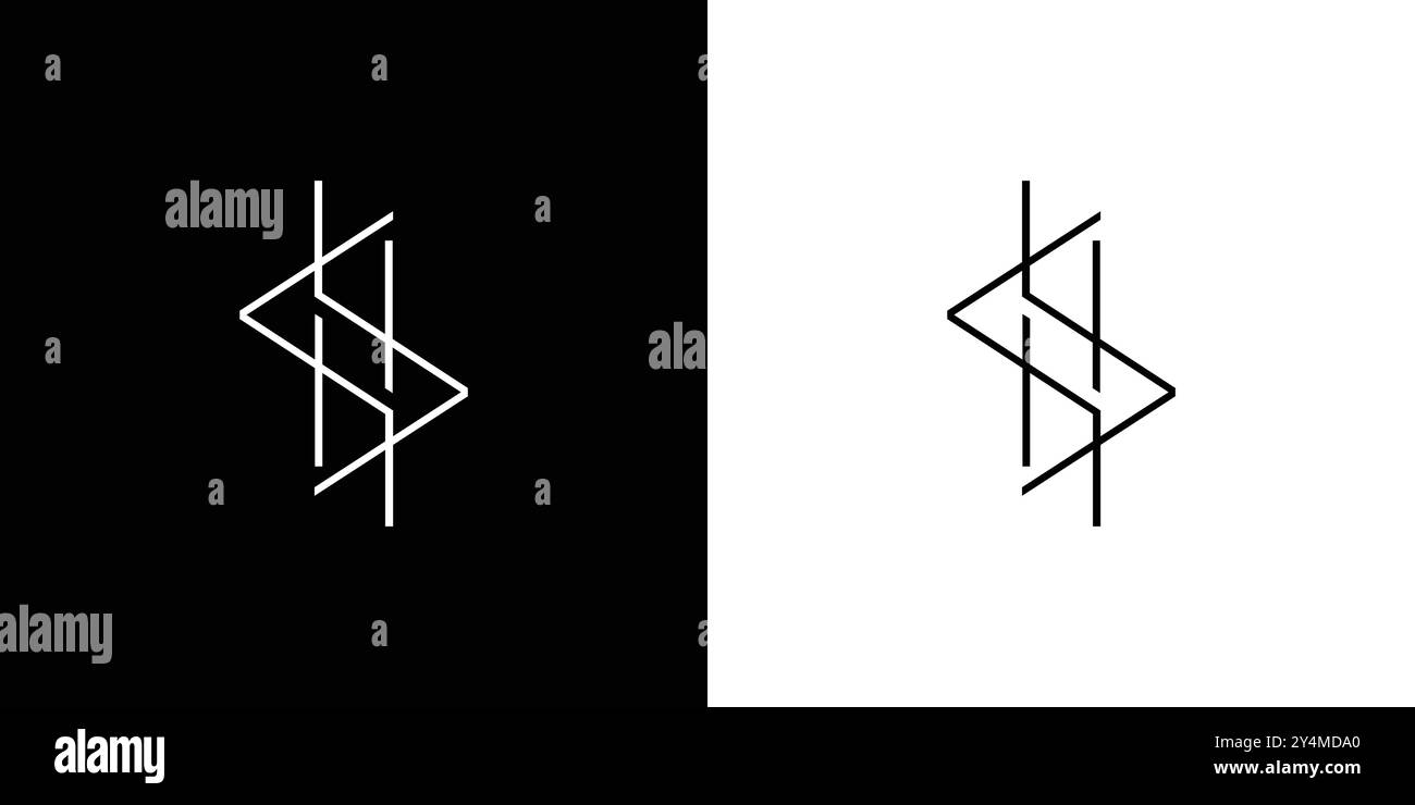 Sh logo design hi-res stock photography and images - Alamy