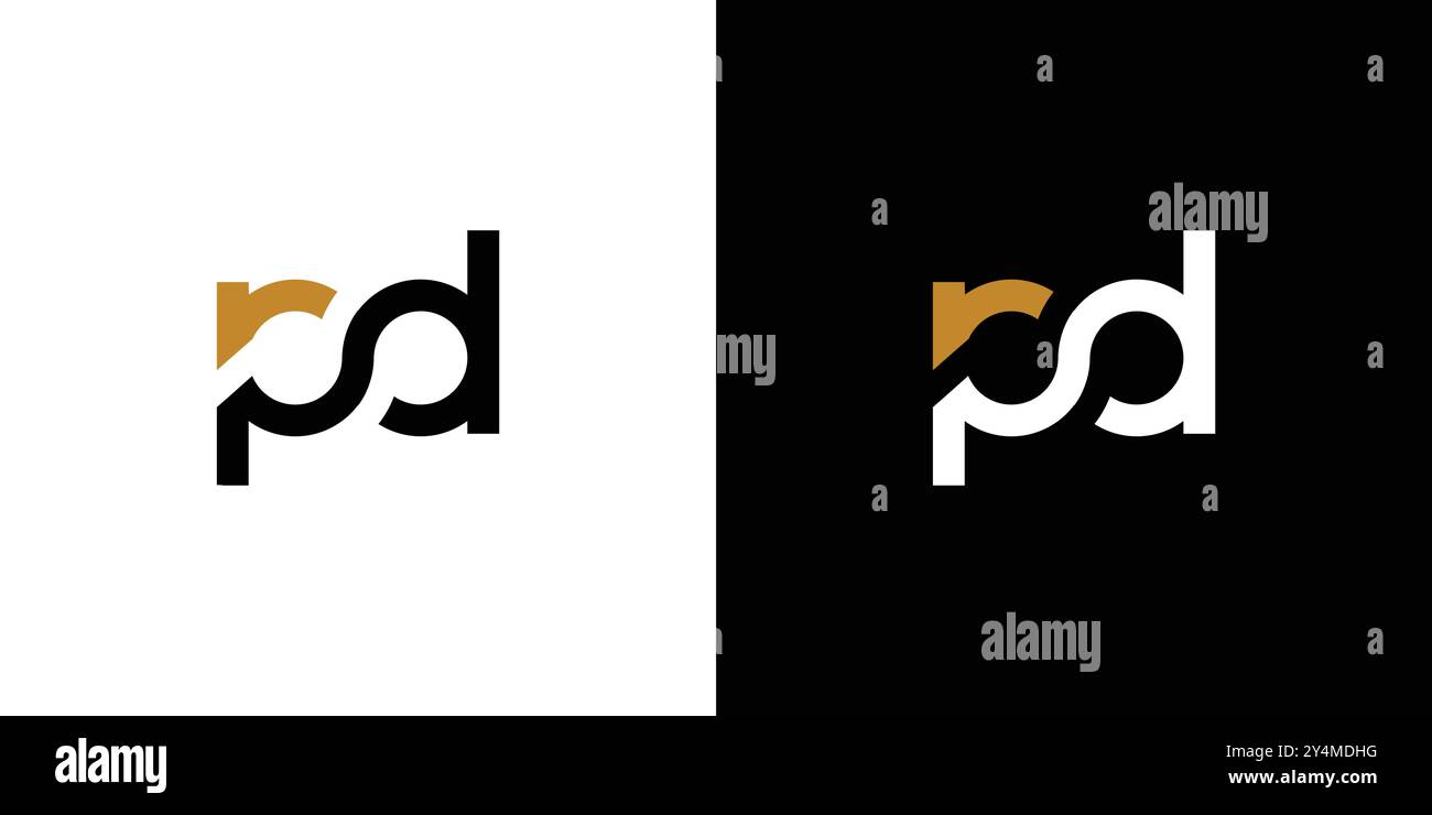 Modern and unique PD logo design Stock Vector Image & Art - Alamy