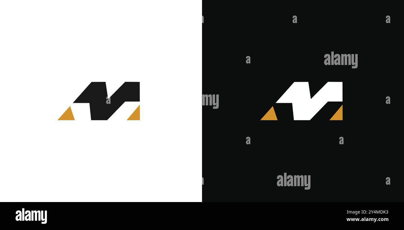Modern and Unique M logo design Stock Vector Image & Art - Alamy