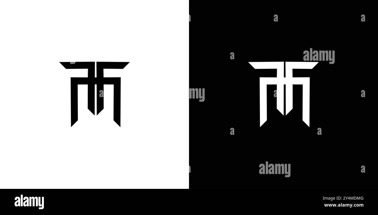 Modern and unique TM logo design Stock Vector Image & Art - Alamy