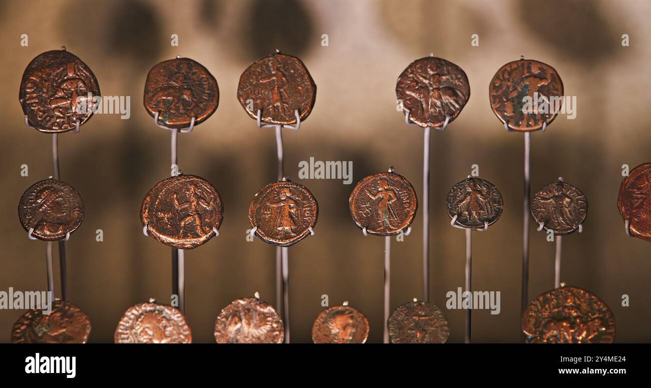 Set Of Ancient Coins of North Indian and Central Asian Kushan Empire ...