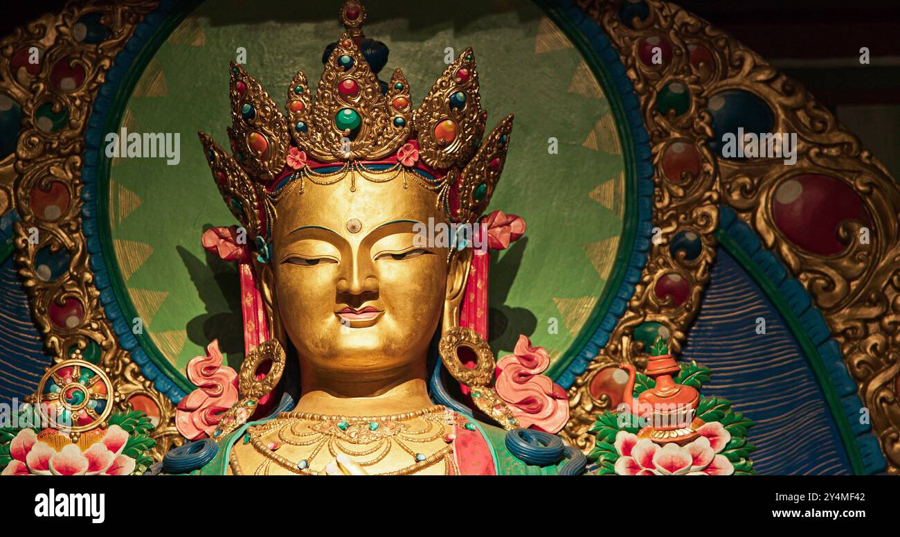 Buddha. Gompas Are Buddhist Altars Or Monasteries Located In Himalayan ...