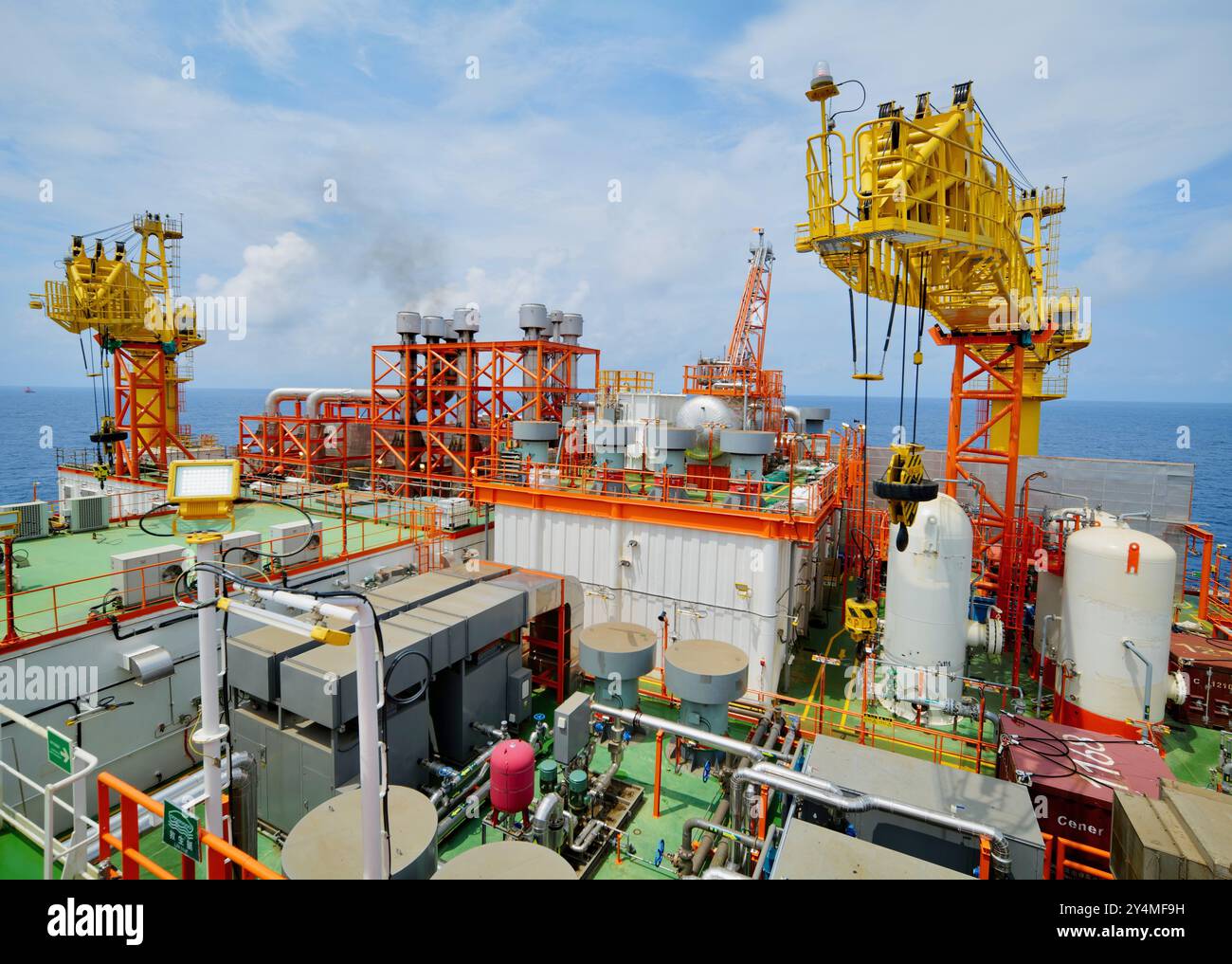 The operation area of the first cylindrical floating production storage ...