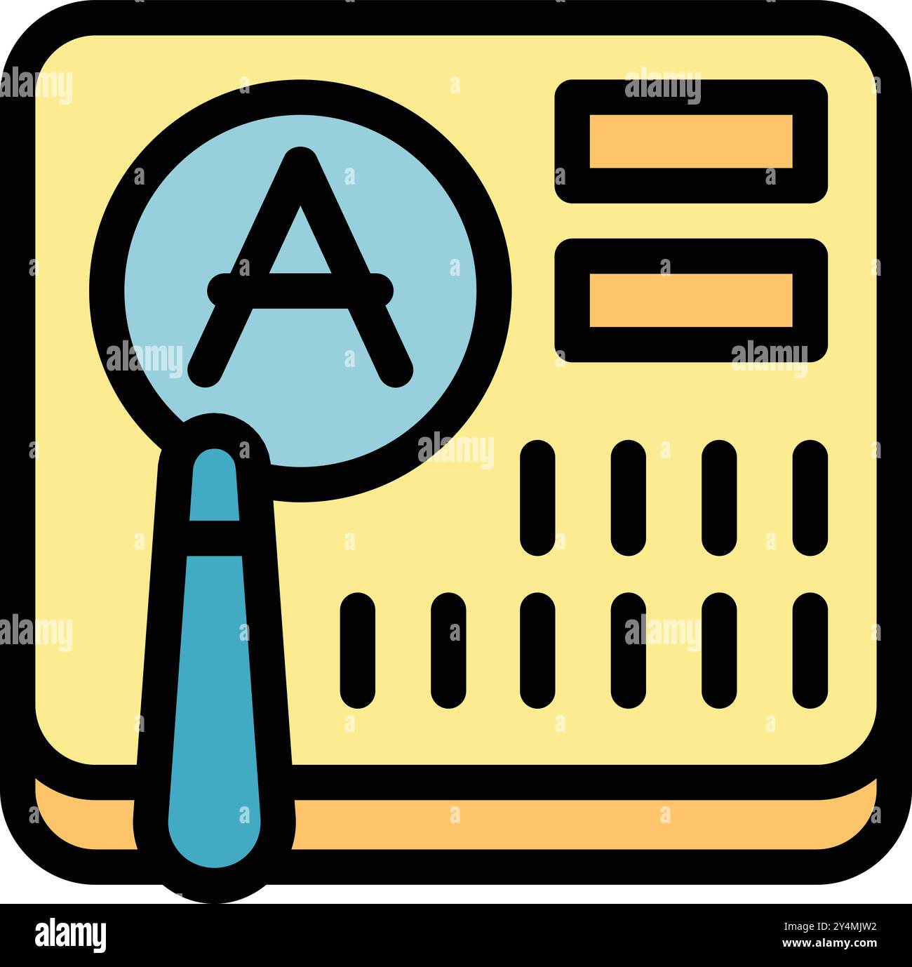 This color icon represents the concept of automation testing with a ...