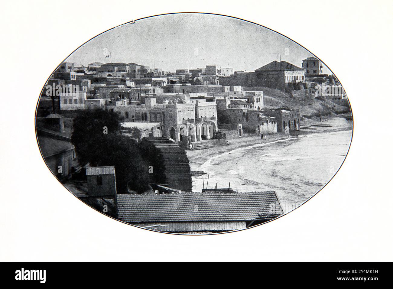 19th Century Historical Photograph of Jaffa Biblical City in Antique ...