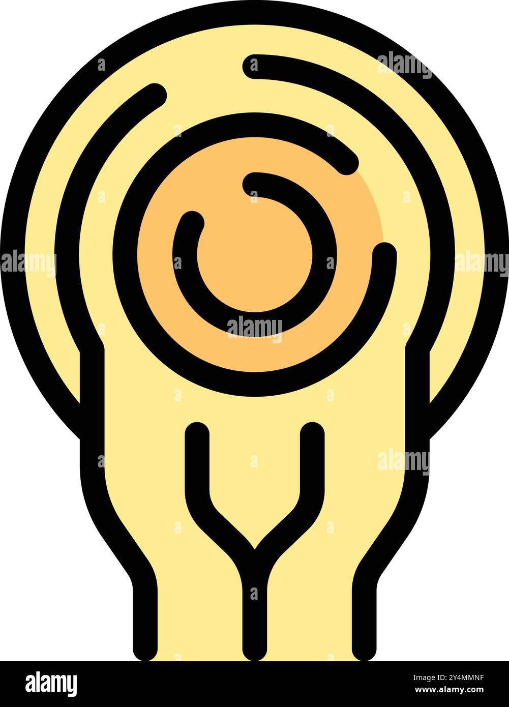 Round wood timber cut log showing growth rings, forestry industry ...