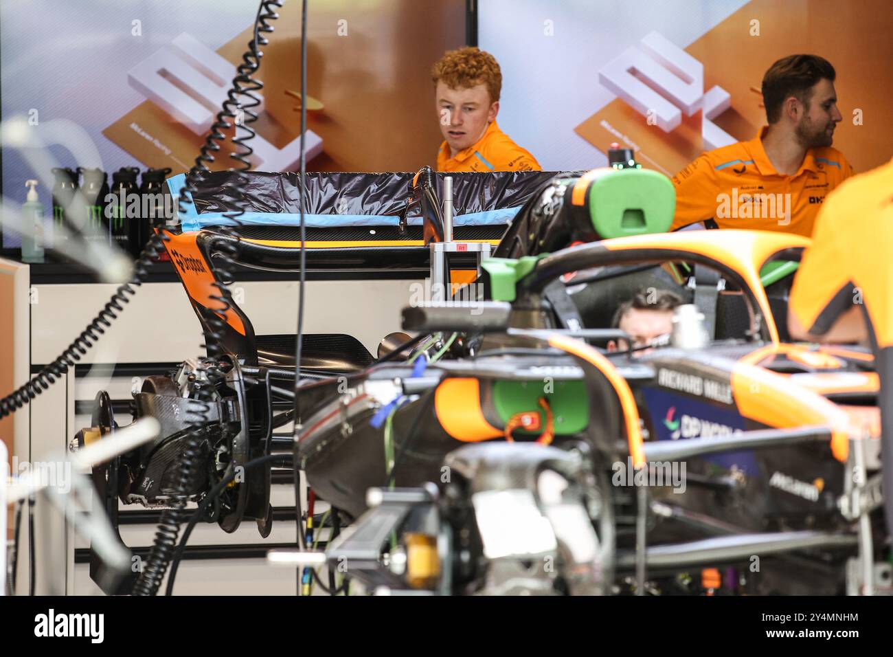 McLaren F1 Team MCL38, mechanical detail rear wing during the Formula 1 ...