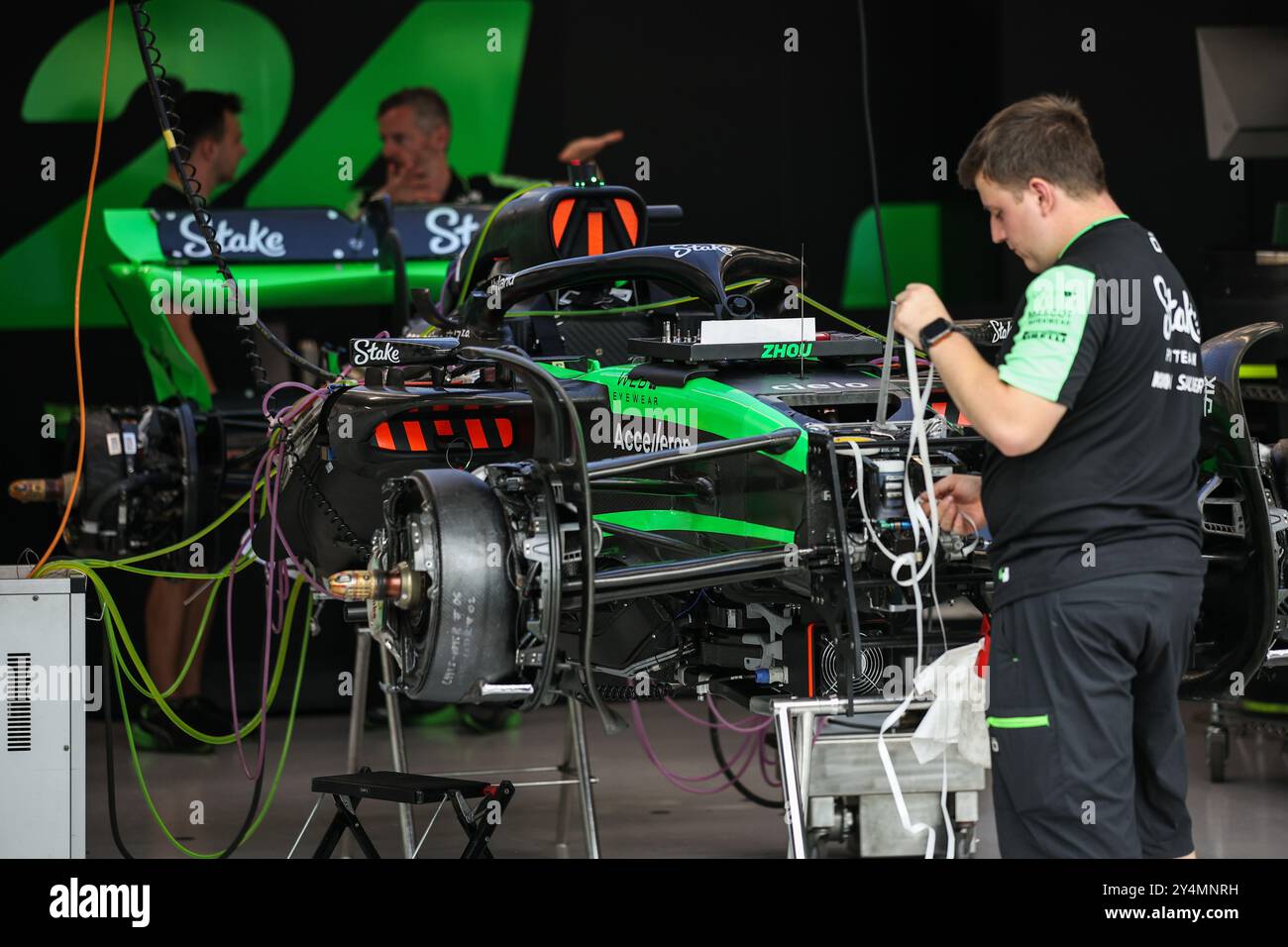 Stake F1 Team Kick Sauber C44, mechanical detail during the Formula 1 Singapore Grand Prix 2024 ...