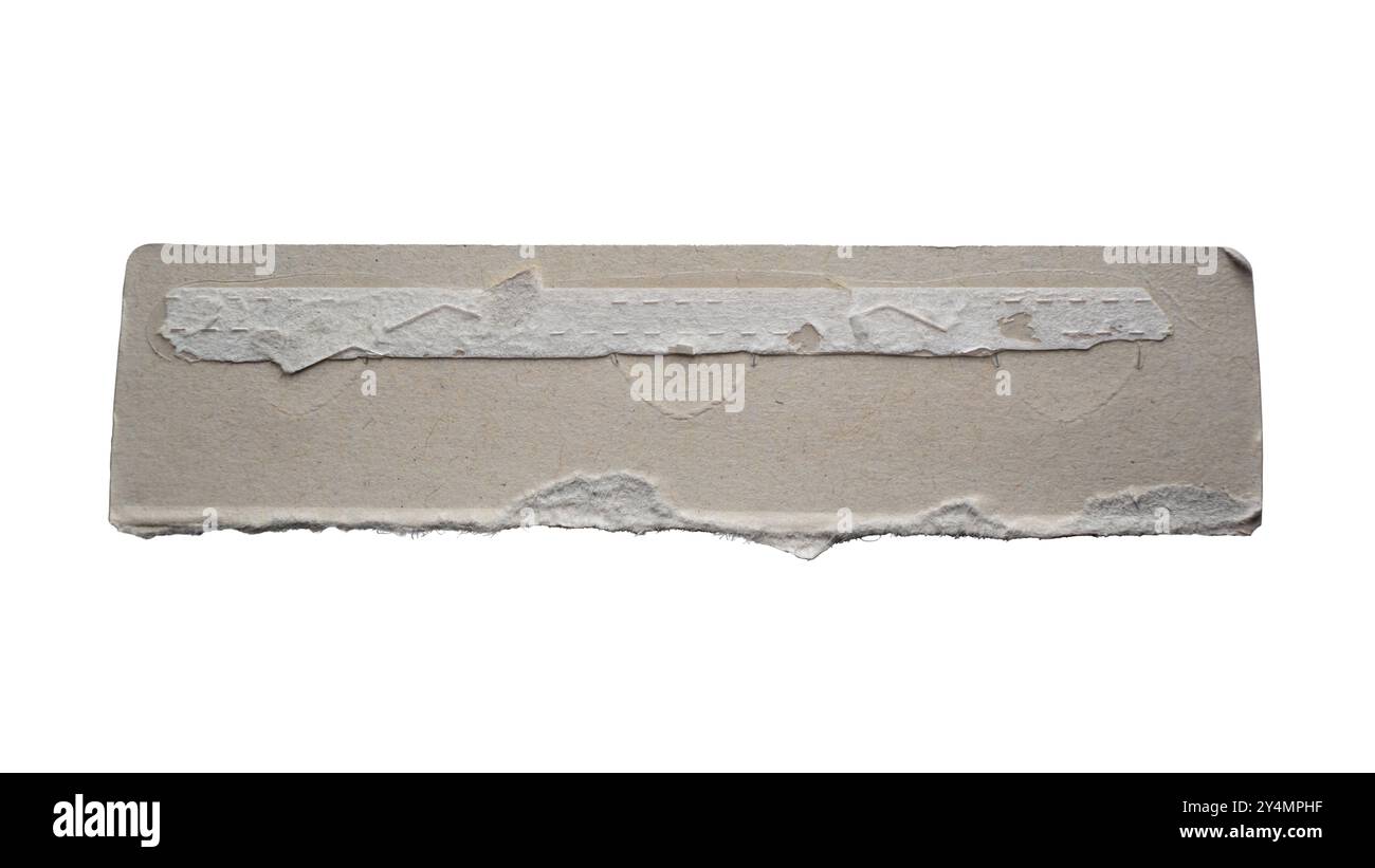 A flap of gray paper box package on white background with clipping path ...