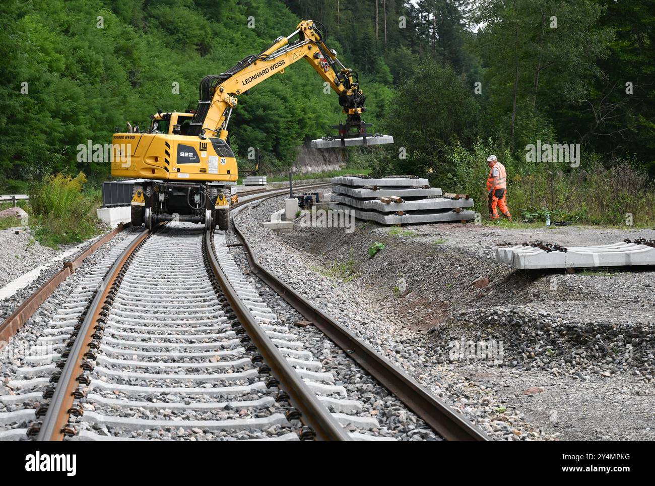 Calw, Germany. 18th Sep, 2024. The disused Hermann Hesse Railway ...