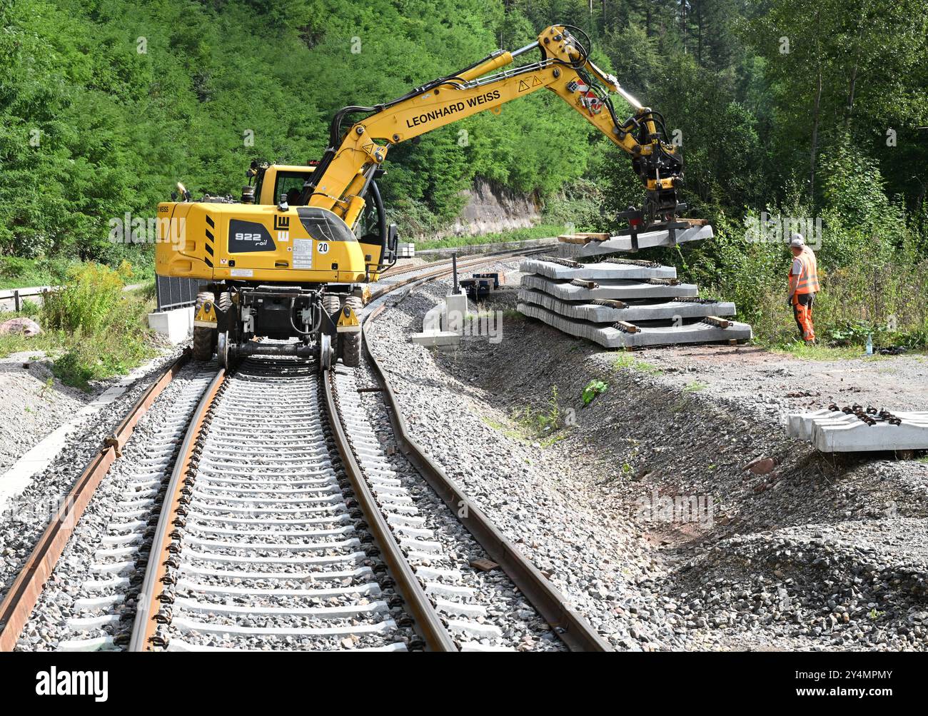 Calw, Germany. 18th Sep, 2024. The disused Hermann Hesse Railway ...