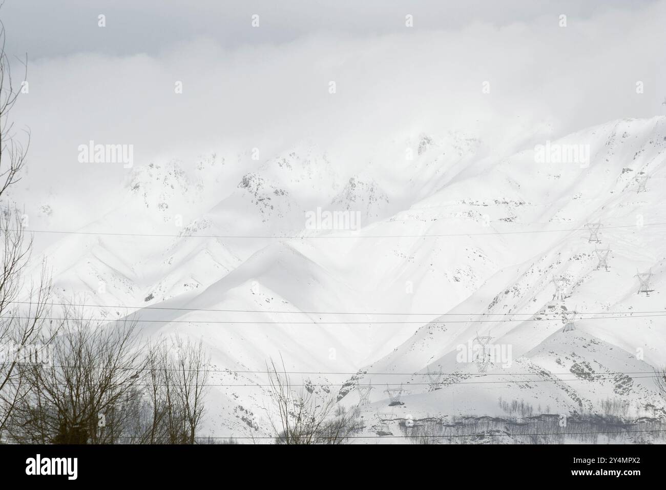 Banihal, Jammu and Kashmir / India - December 21, 2019: The view of the ...