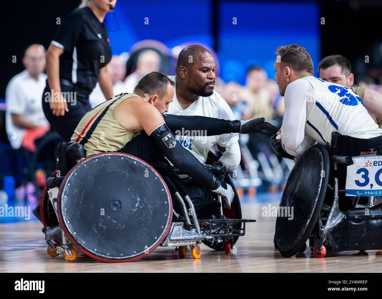 PARIS, FRANCE - SEPTEMBER 01: Symbol pictures during the wheelchair ...
