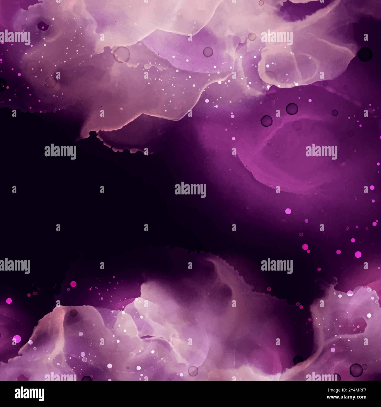 Abstract dark purple hand painted alcohol ink background design Stock ...