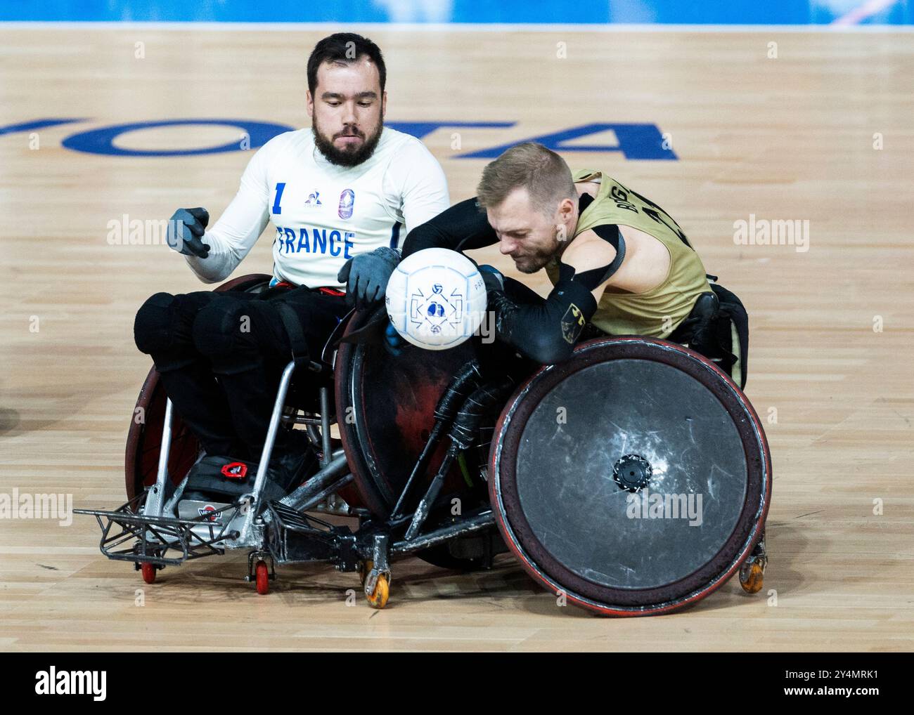 PARIS, FRANCE - SEPTEMBER 01: Symbol pictures during the wheelchair ...