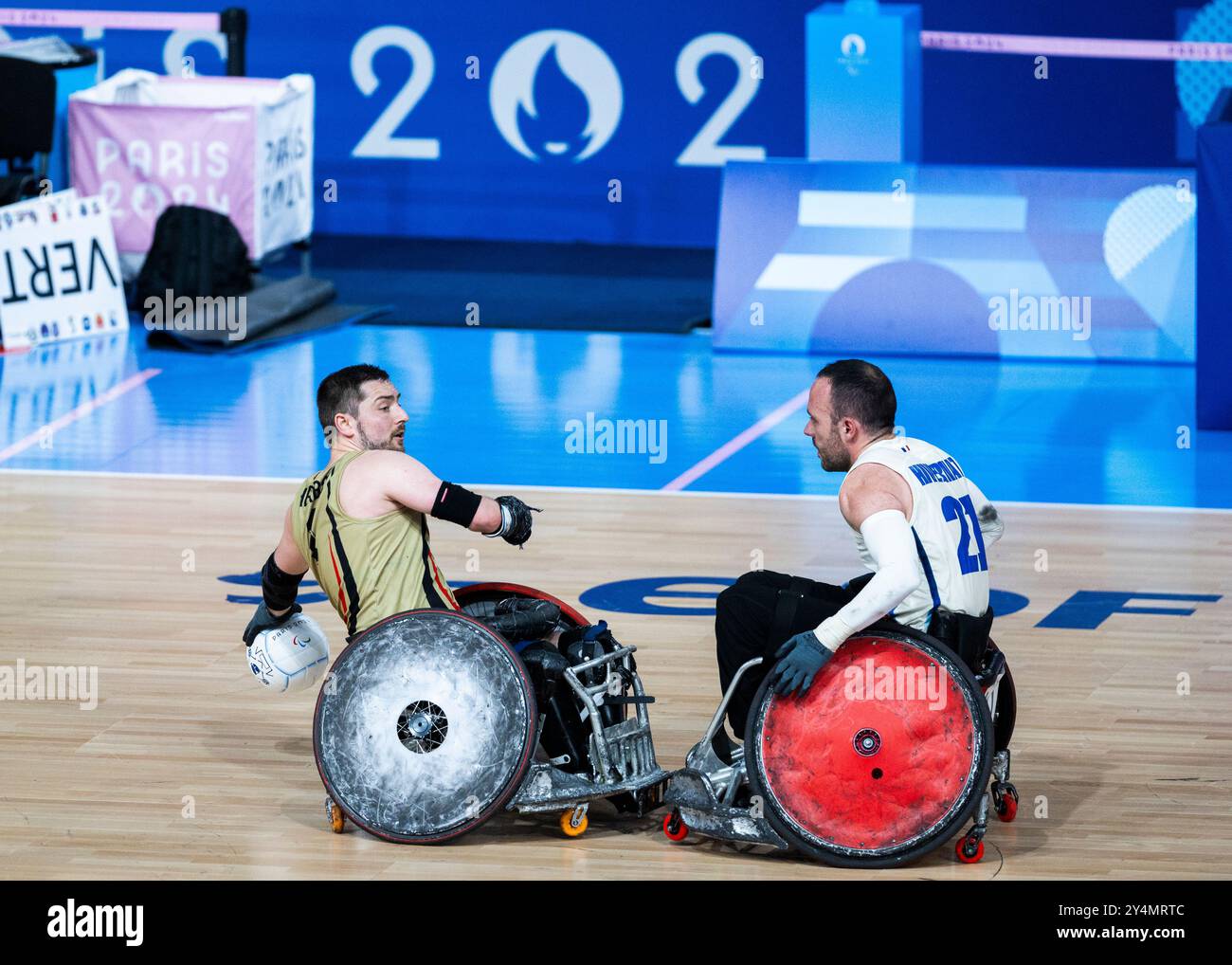 PARIS, FRANCE - SEPTEMBER 01: Symbol pictures during the wheelchair ...