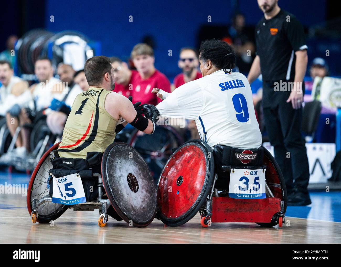 PARIS, FRANCE - SEPTEMBER 01: Symbol pictures during the wheelchair ...