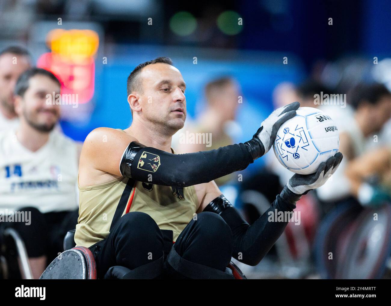 PARIS, FRANCE - SEPTEMBER 01: Symbol pictures during the wheelchair ...