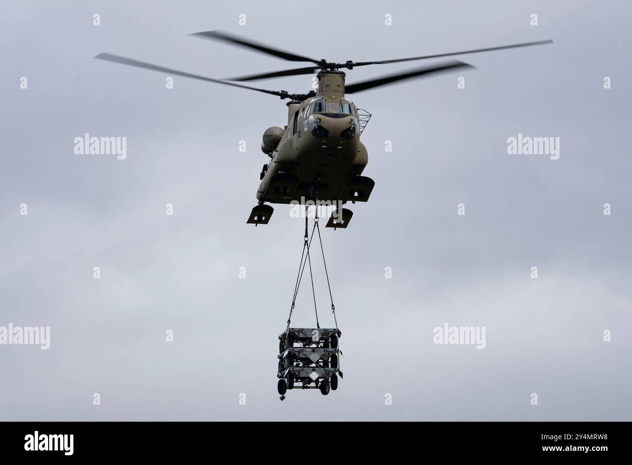 An Alaska Army National Guard CH-47 Chinook assigned to the 1st Battalion, 207th Aviation ...