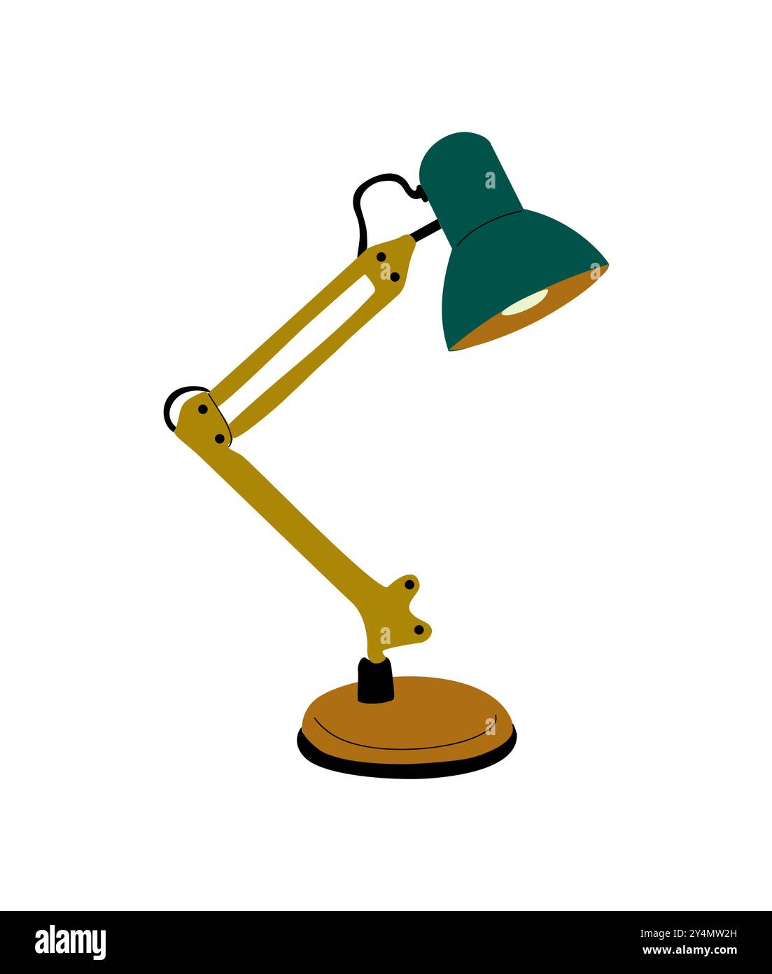 Office desk lamp in retro mid-century modern style Stock Vector Image ...