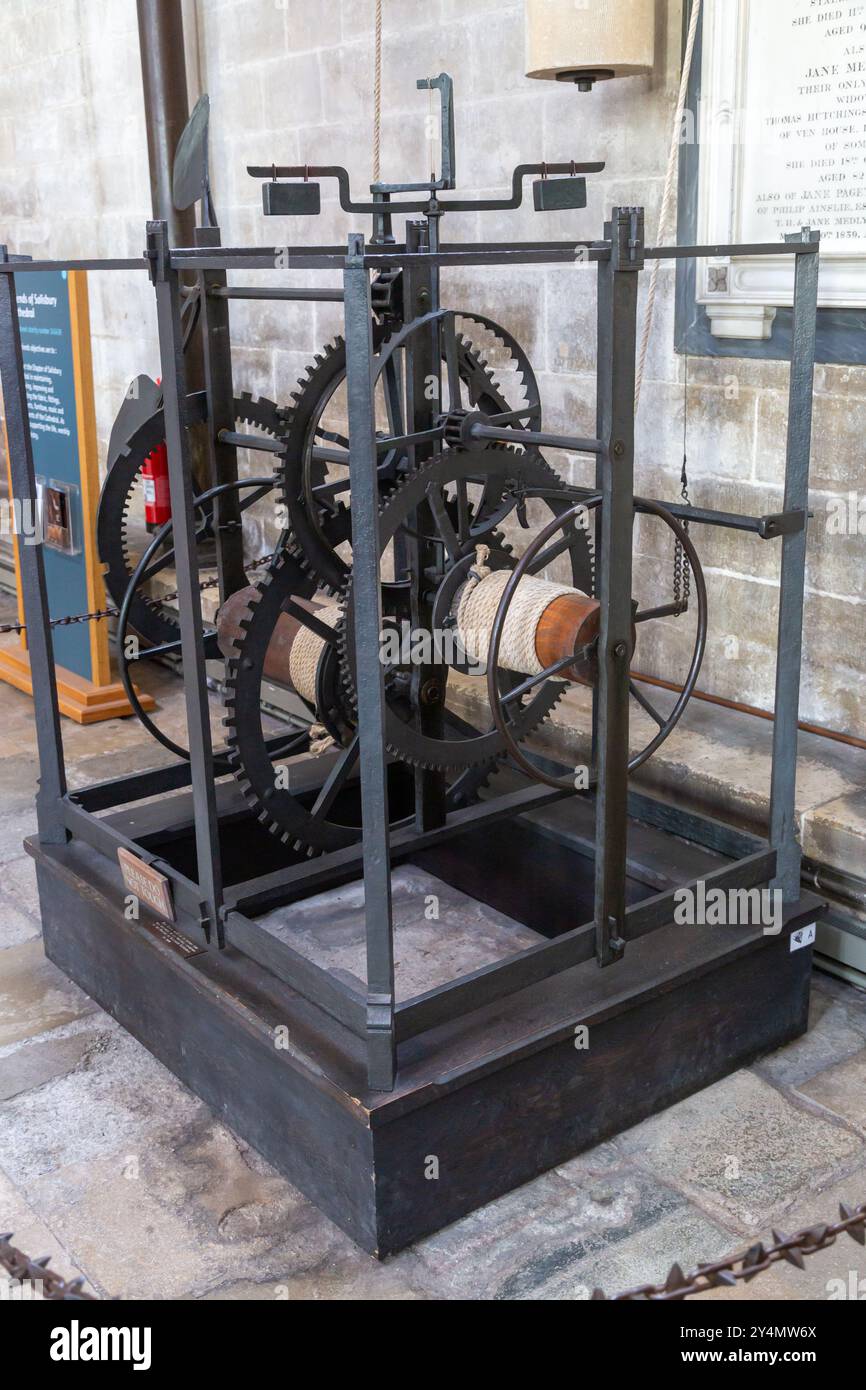 The medieval clock - one of the world's oldest clocks in Salisbury ...