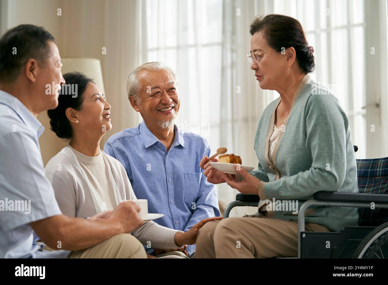 Couple having nice conversation hi-res stock photography and images - Alamy