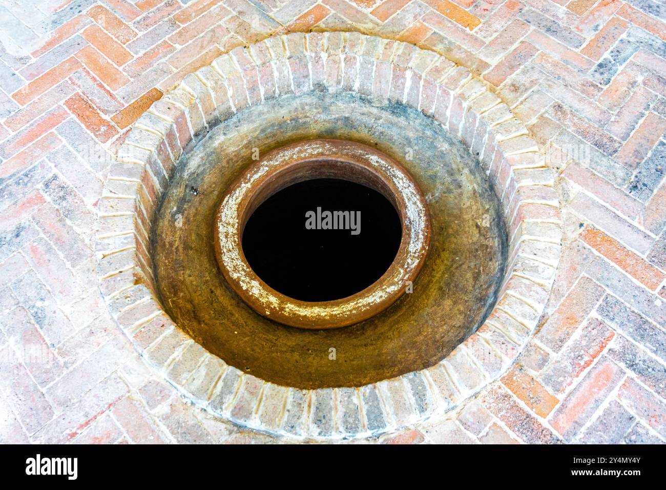 Large Kvevri Qvevri Churi buried in the ground and lined with bricks ...