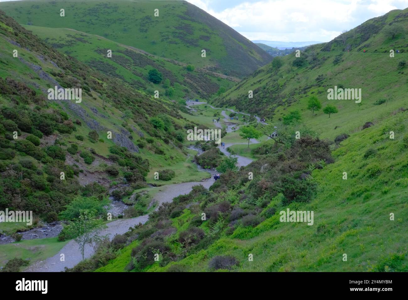 Walking through the Long Mynd Stock Photo - Alamy