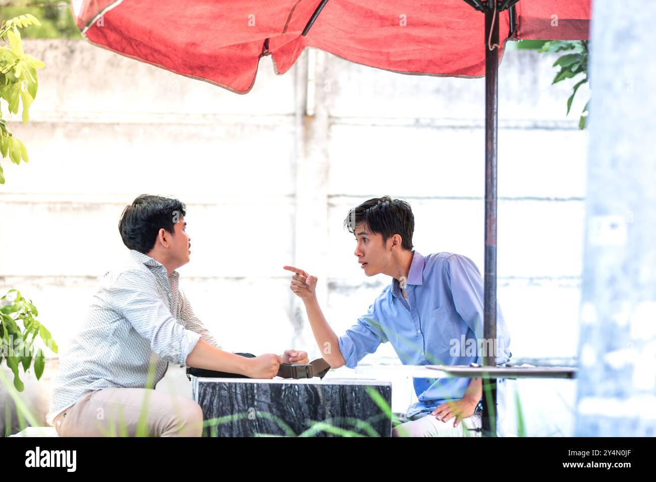 Two men arguing not children not woman hi-res stock photography and ...