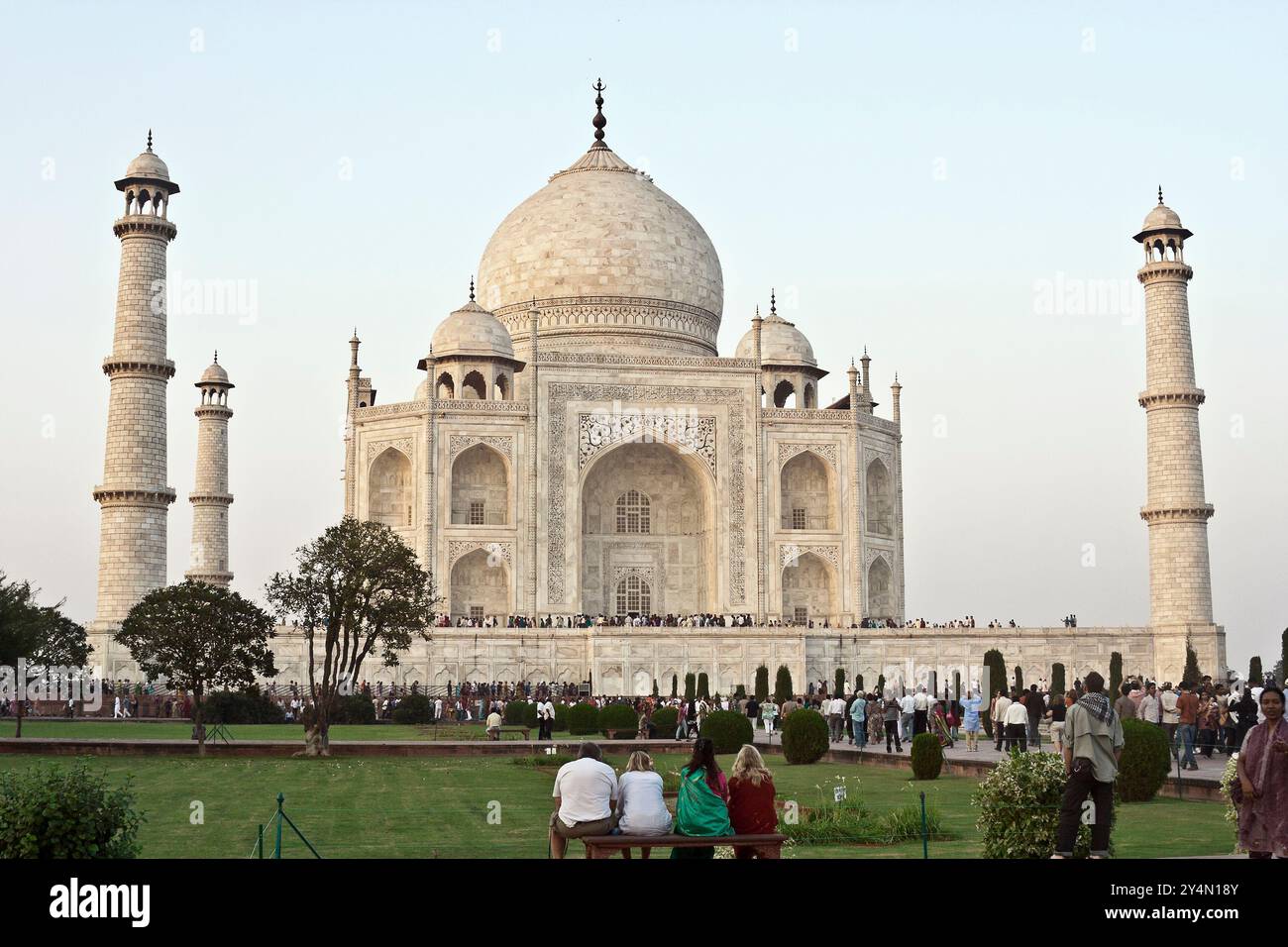 Agra, Uttar Pradesh / India - November 17, 2011 : View of the Taj Mahal ...