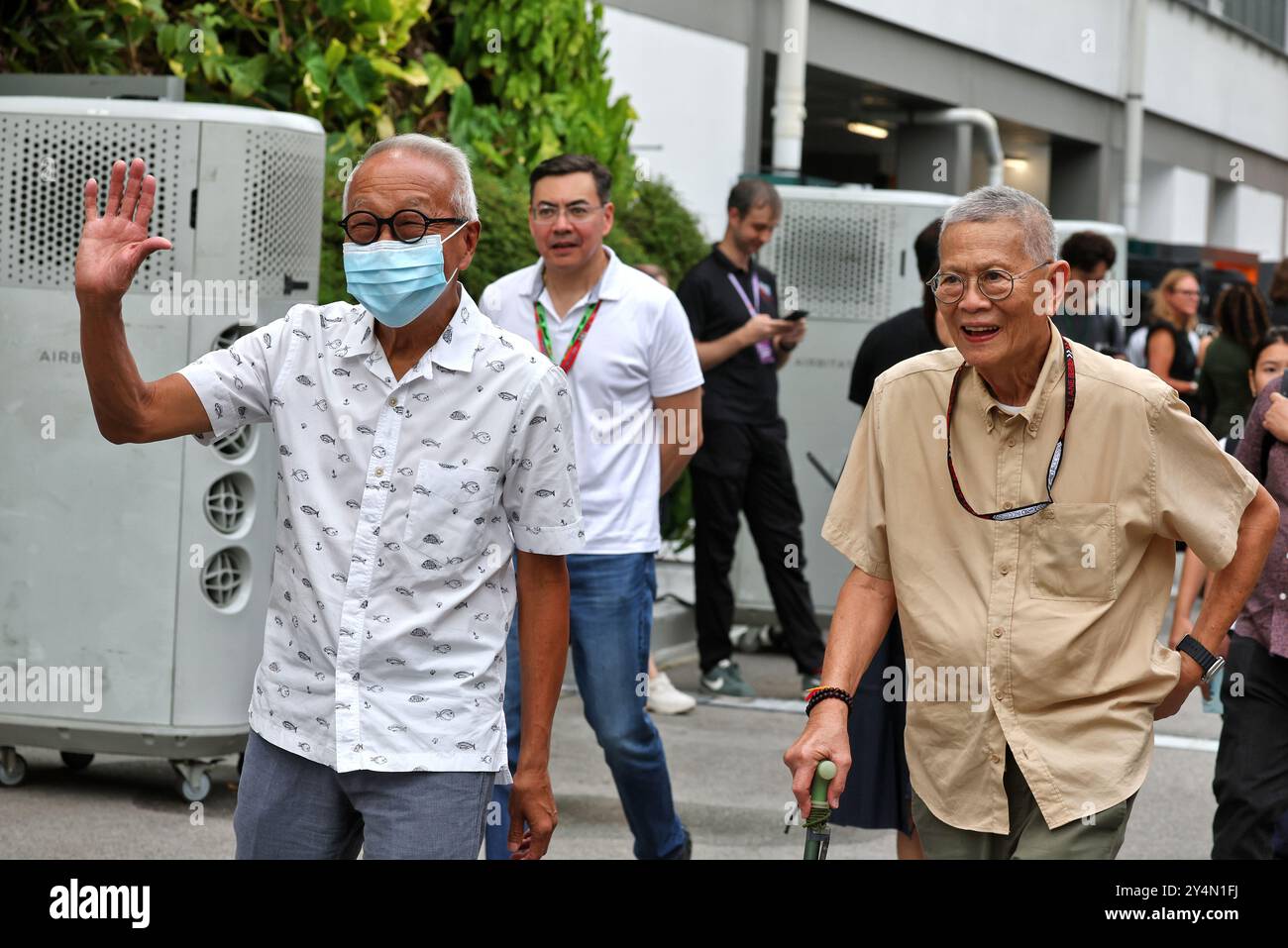 Singapore, Singapore. 19th Sep, 2024. (L to R): Ong Beng Seng (SIN) Businessman with Colin Syn ...