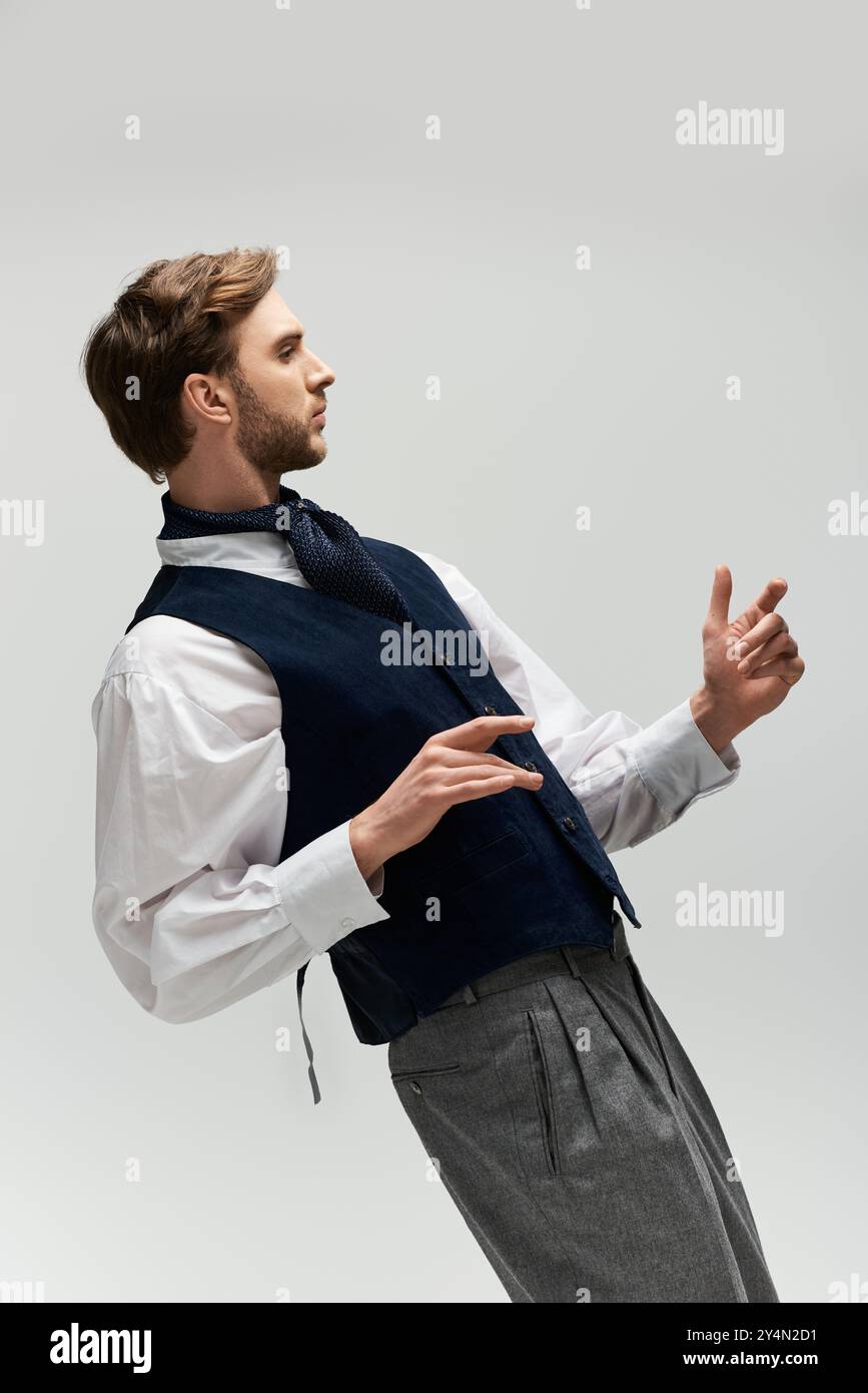 Figure elegantly poses in hi-res stock photography and images - Alamy