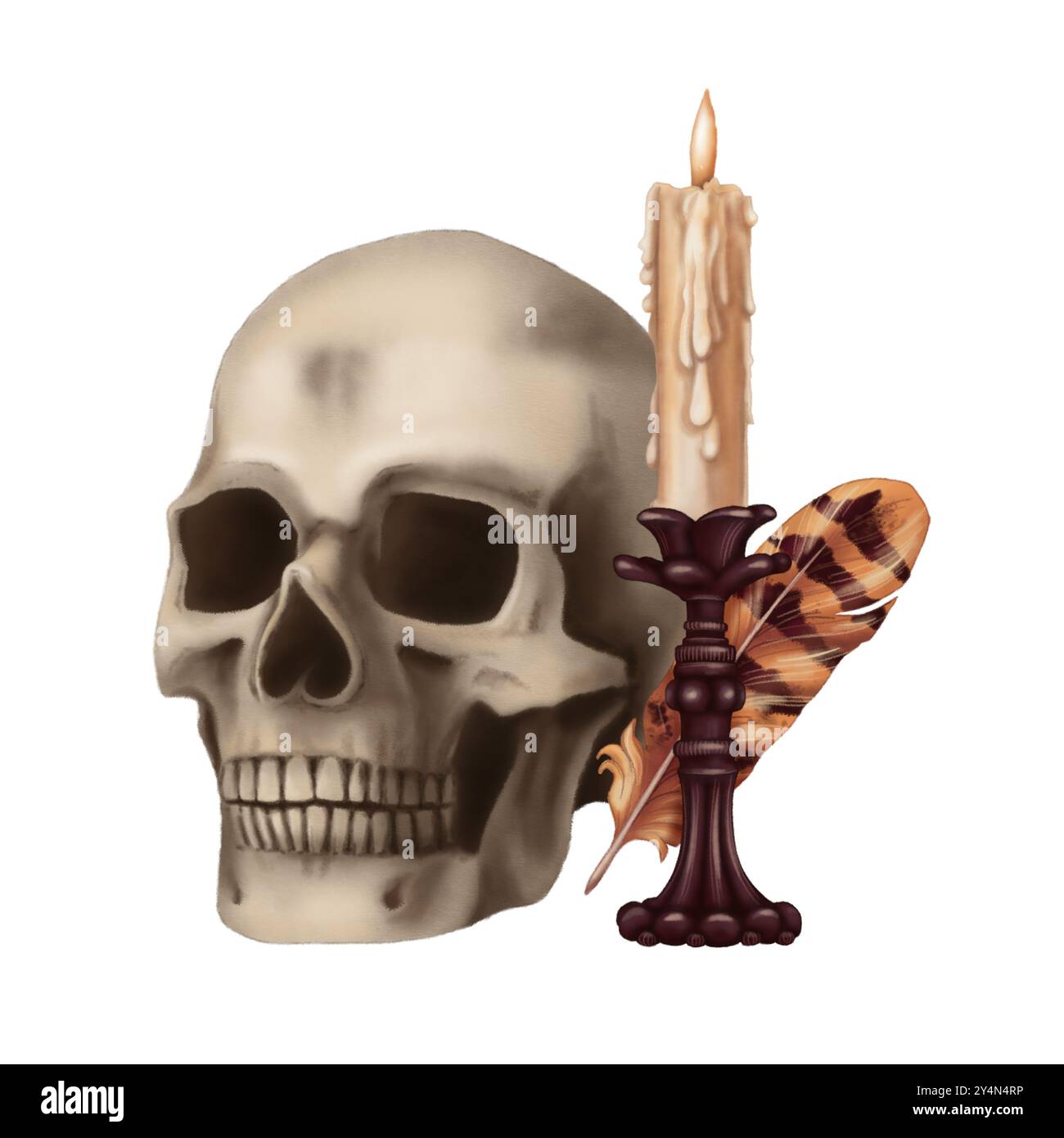Skeleton hand candle Cut Out Stock Images & Pictures - Alamy