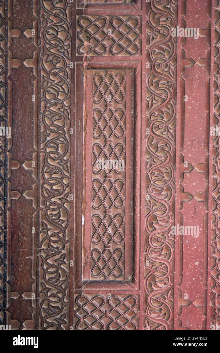 AGRA, UTTAR PRADESH / INDIA - FEBRUARY 9, 2012 : A beautiful detalied ...