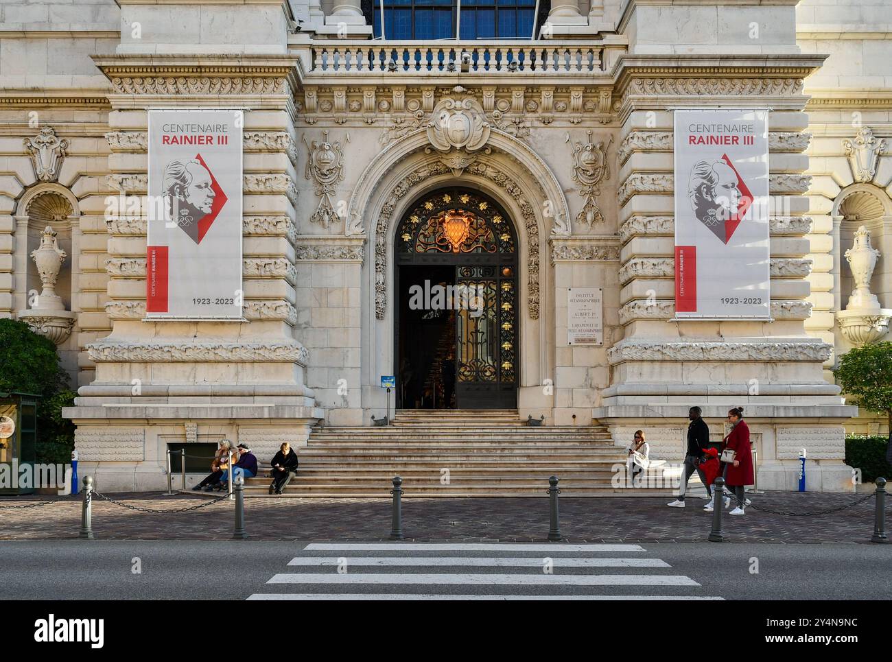 Entrance of the Oceanographic Museum, inaugurated in 1910 by Monaco's ...