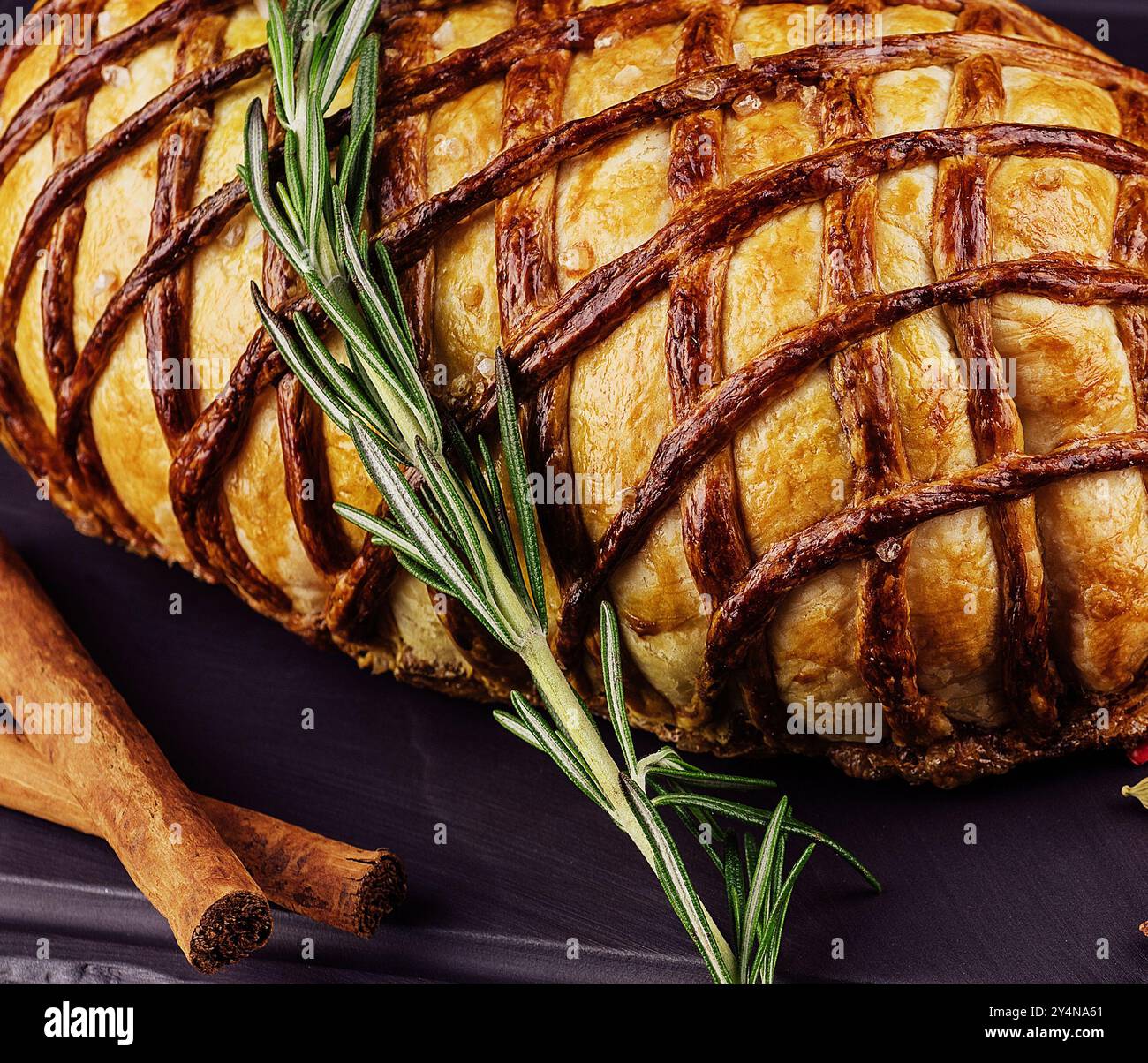beef wellington.meat, baked in puff pastry Stock Photo - Alamy