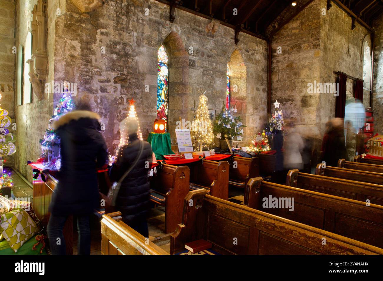 The St Andrew's Church Christmas Tree Festival in Corbridge ...