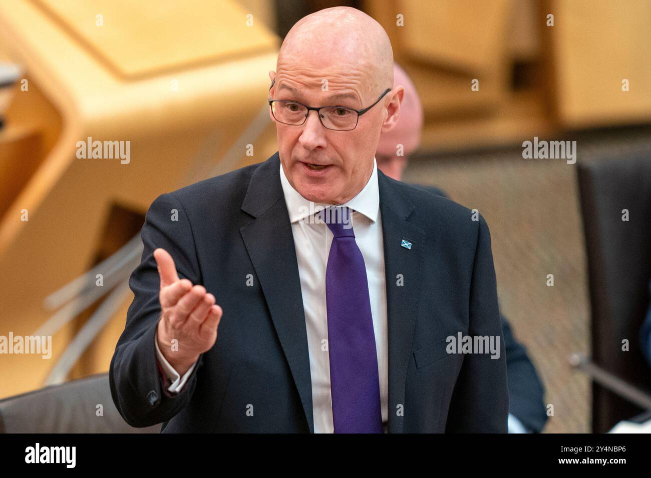 First Minister of Scotland John Swinney during First Minister's ...