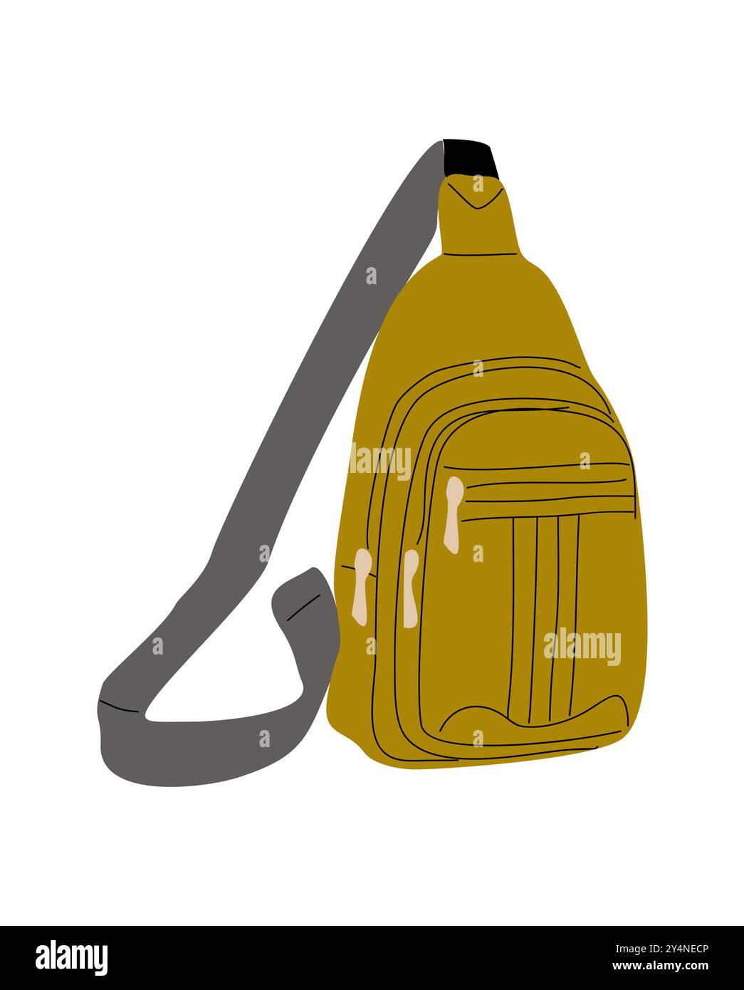 Bag case backpack outline Stock Vector Images - Alamy