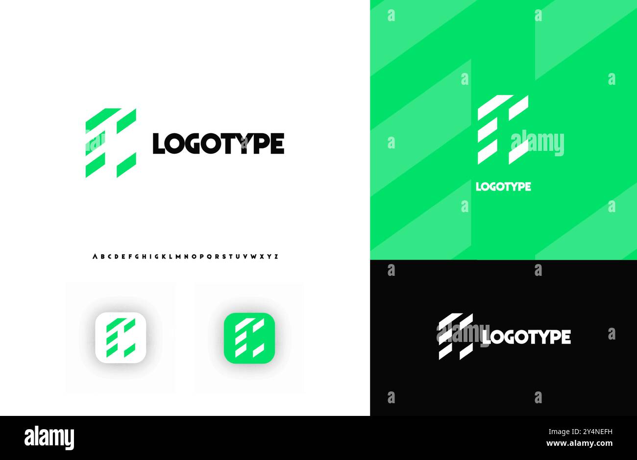 Bold diagonal stripes creating geometric shapes letter C logo for ...