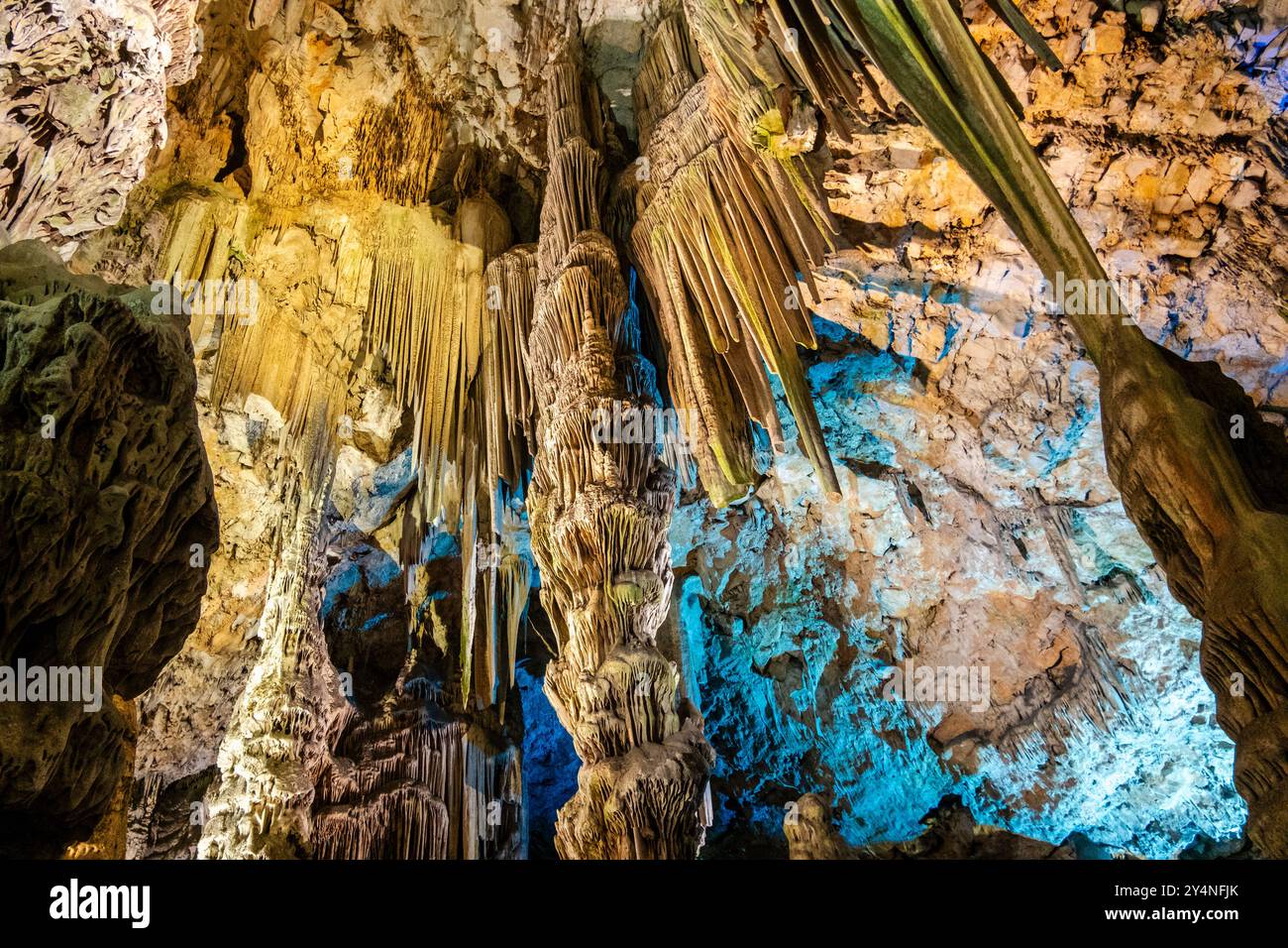 St. Michael's Cave of Gibraltar in Spain's South Coast, Europe Stock ...