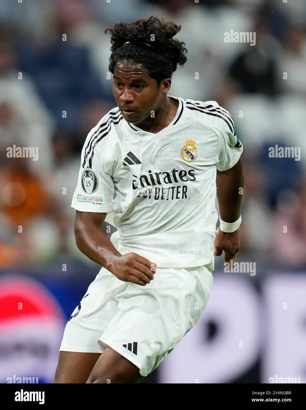 Endrick of Real Madrid CF during the UEFA Champions League match ...