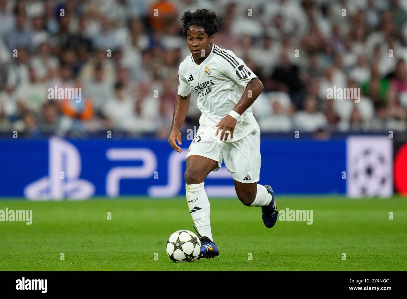 Endrick of Real Madrid CF during the UEFA Champions League match ...